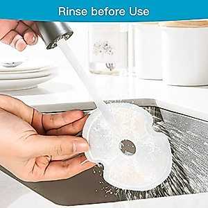 Cepheus Cat Water Fountain Replacement Filters, 8 Packs Pet Fountain Carbon Filters for Stainless Steel Cat Water Fountain, Automatic Pet Drinking Fountain