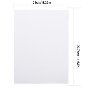 Cabilock 50 Sheets Labels Tag Tabs Blank Sticker Paper Label Paper Adhesive Label Sticker Printing Paper Sticker Printer Paper Printer Sticker Paper White Stickers A4 Magnetic Paper