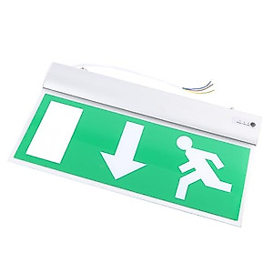 Exit Lighting Sign, LED Emergency Exit Sign, Emergency Exit Sign Light, Automatic Voice Alarm Reminder for Shopping Malls