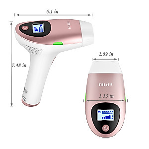 IPL Hair Removal System, Painless Permanent IPL Hair Removal Device for Women & Man, 5 Levels for Different Skin, 300000 Flashes Professional Light Epilator With MLAY T3 (Hair Removal Device)