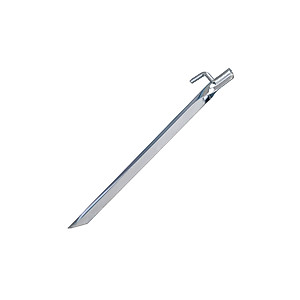 AceCamp Steel V Peg Tent Stakes, Camping Nail Spikes w/Hooks, Pitching Pop-Up Tent & Canopies, Heavy-Duty, No Slipping, Anchor, Hard to Bend. For Outdoor, Hiking, Tarp, Gardening