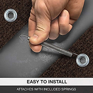 Prest-O-Fit 3-Pack 2-4066 Outrigger RV Step Rug Chocolate Brown 18 in. Wide