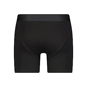 EVERLAST Mens Boxer Briefs, Perfect Boxer Brief for Men, Cotton Stretch Mens Underwear Pack of 6 (Large, Black/Black/Black)