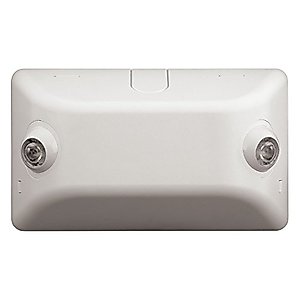 Dual-Lite EVR2 LED Emergency Light, 4W Double Head Remote Indoor 88 Lumens - Black