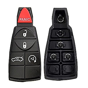 Lot of 2x New Replacement Key fob Rubber Button Compatible with & Fit For Chrysler Dodge Jeep