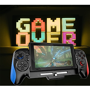 Rzzhgzq Switch Controller for Nintendo Switch One-Piece Joypad Switch Pro Controller for Handheld Mode Switch Controllers Remote with Adjustable TURBO and Dual Motor Vibration