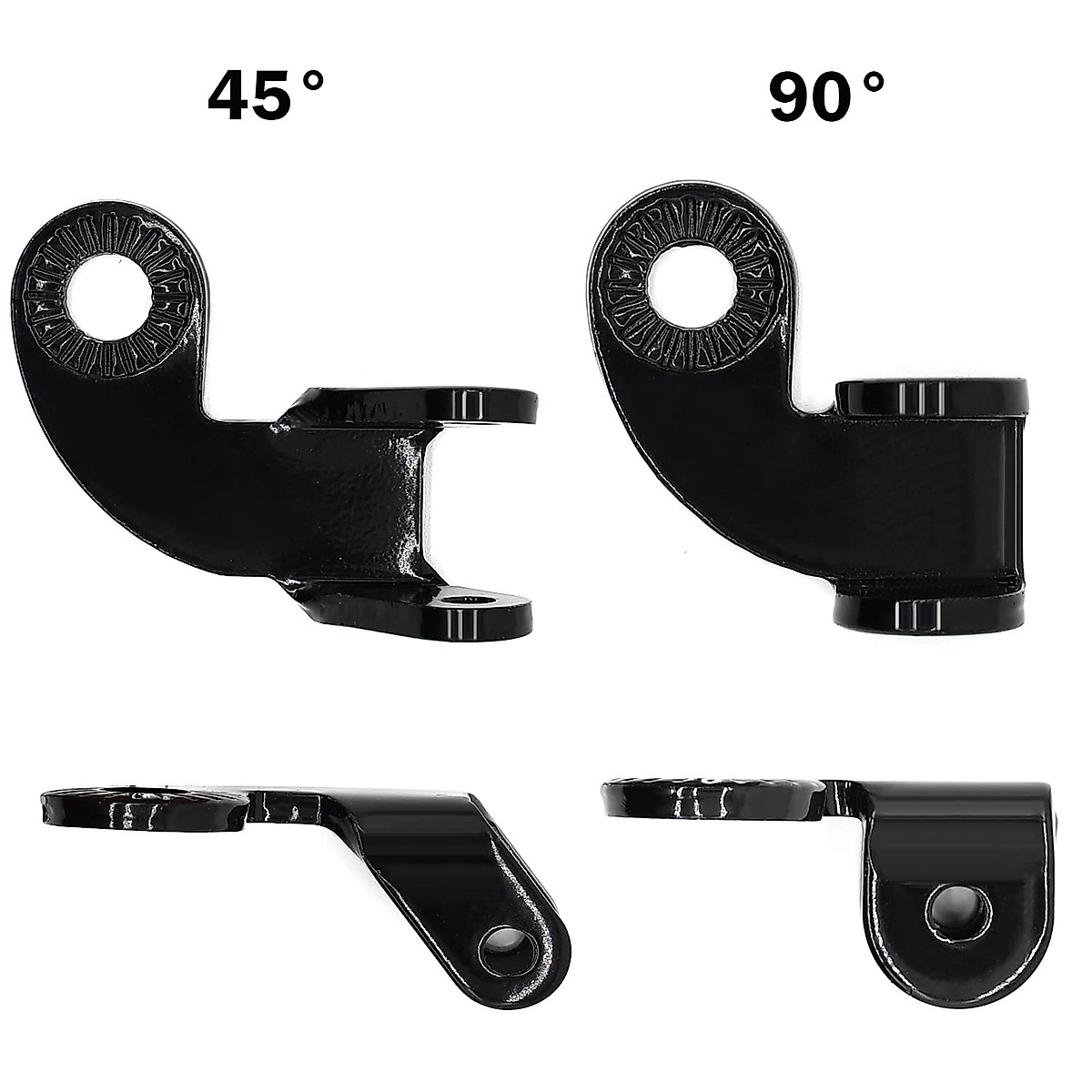 Thinvik 12.2MM Steel Hitch for Burley Trailer, Baby Bike Trailers Replace Attachment- Kids Burley Bee Bike Trailer Hitch Coupler Attachment - Children Trailers Adapter Replacement Connector(45°)