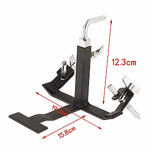 Almencla Cowbell Pedal Foot Bracket Adjustable Accessories Cowbell Pedal for Bracket Practice Room
