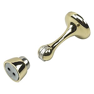 Onward Richelieu Hardware 67BR Onward 3-in (76.2 mm) Magnetic Door Stop, Brass, 1 Count (Pack of 1)