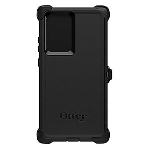 OtterBox Defender Case for Galaxy Note 20 Ultra 5G, Shockproof, Drop Proof, Ultra-Rugged, Protective Case, 4X Tested to Military Standard, Black, No Retail Packaging