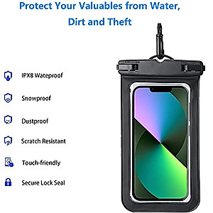 BMHOLU Waterproof Phone Pouch (5) Brown