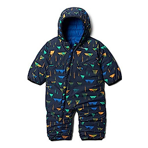 Columbia Baby Powder Lite Reversible Bunting, Collegiate Navy/Bright Indigo/Dark Mountain, 18/24