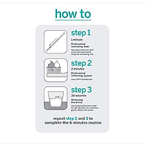 Supersmile Teeth Whitening Set - 6 Minutes to a Whiter Smile - Toothpaste, Accelerator, Toothbrush, Activating Rods, and Pre-Rinse - Up to 6 Shades Whiter Teeth - No Sensitivity (Original Mint)