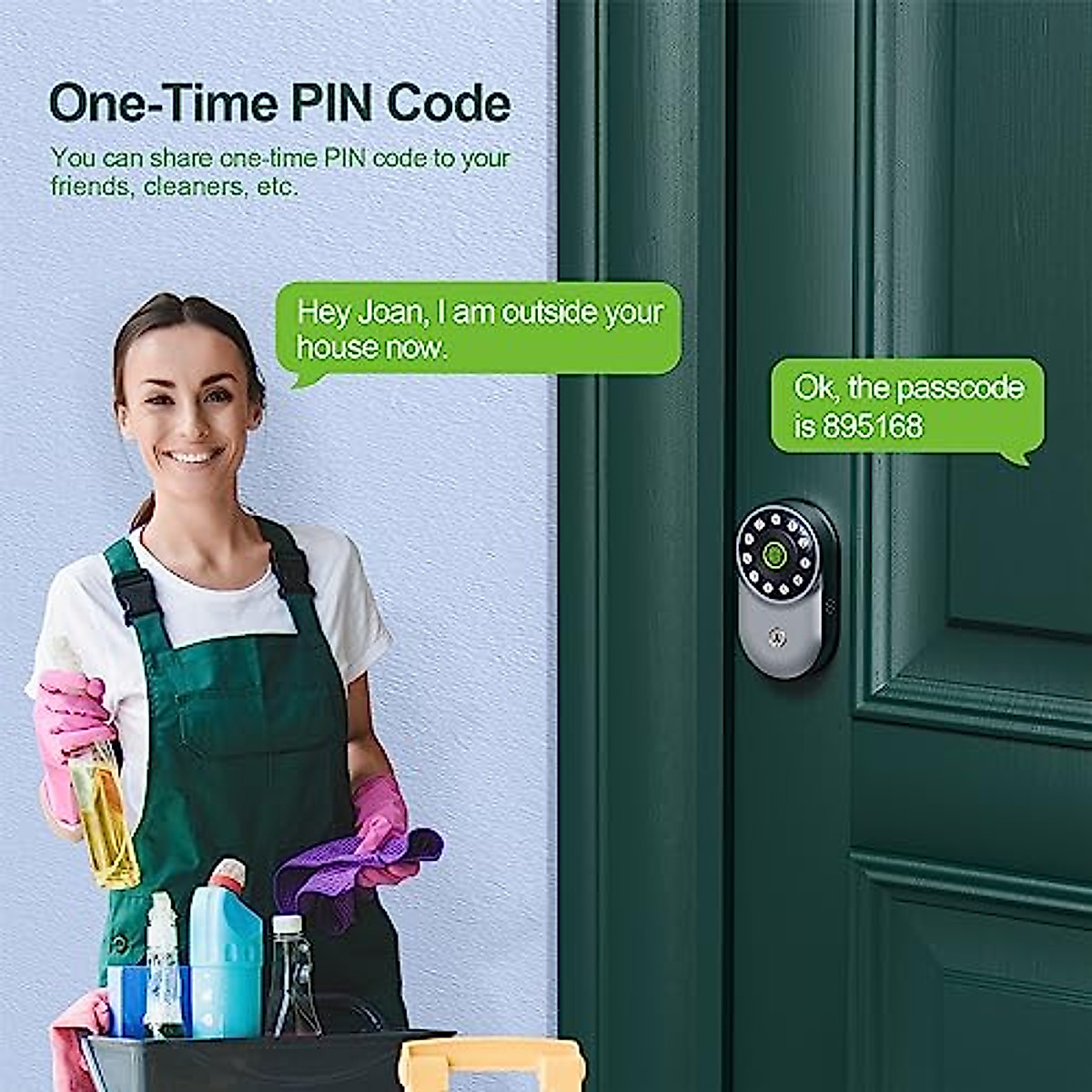 Fingerprint Keyless Entry Door Lock: Banskey Fingerprint Door Lock, Smart Locks for Front Door, Smart Door Lock, Combination Lock, Keypad Deadbolt Lock, Door Lock with Keypad, Digital Door Lock