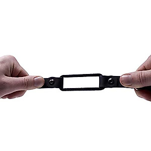 Educator Quick Snap Bungee Dog Collar, Biothane, Waterproof, Odorproof, Easy Connect and Disconnect Clasp and D Ring with Comfort Bungee Loop, Adjustable for Custom Fit, 3/4-Inch, Black