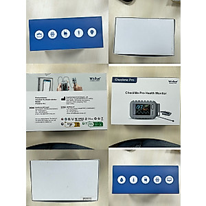 Wellue Smart Pulse Oximeter for Adults and Infant, Handheld Oxygen Monitor for SpO2&HR&body temperature, Rotatable Touchscreen, Free APP&PC Software (checkmepro)