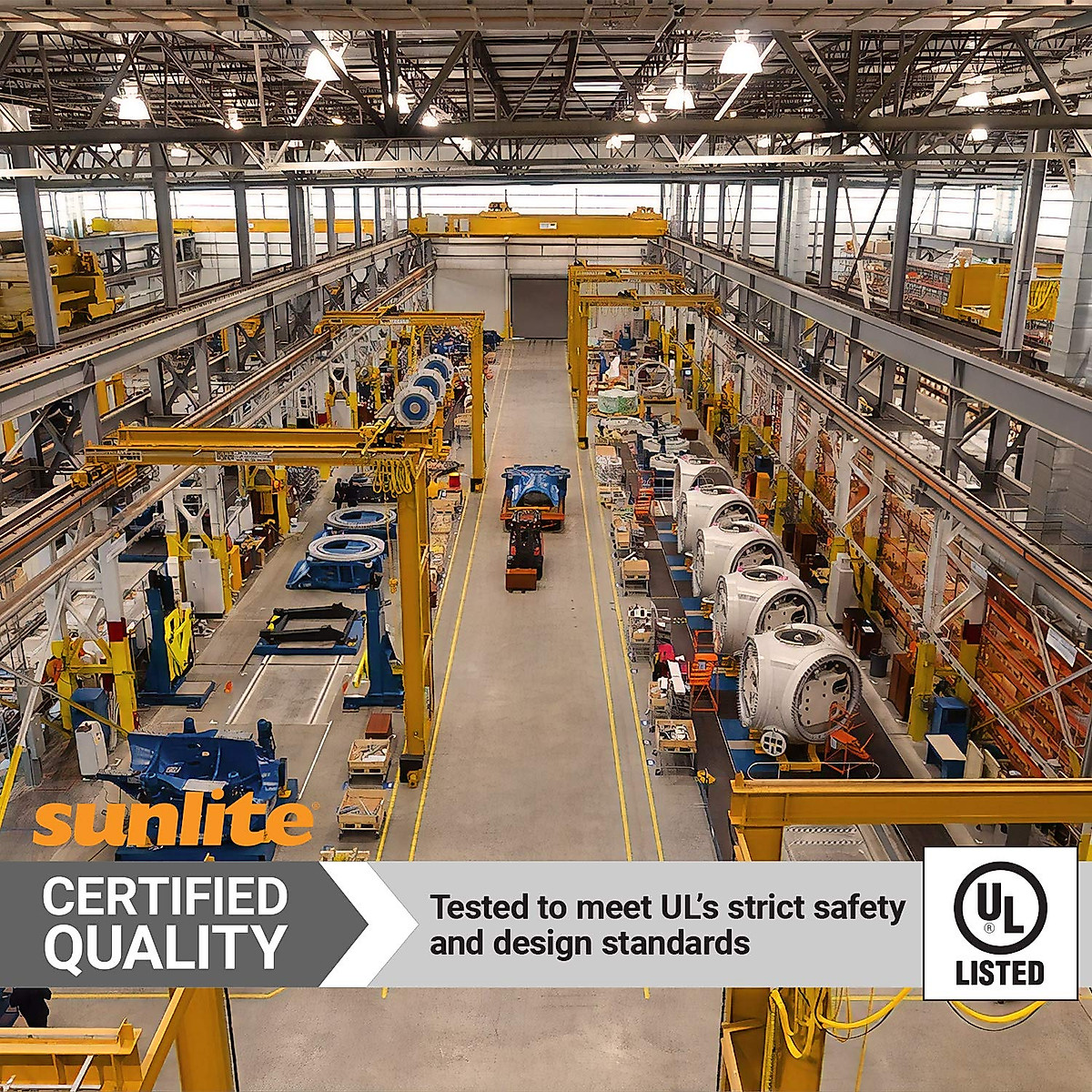 Sunlite 81252-SU LED T36 Super Bright High Lumen Corn Light Bulb, 40 Watts (375W Eq) 4800 Lm, Medium E26 Base, 120-277 Multi Volt, Non-Dimmable, 50K-Super White, UL Listed-Wet Location