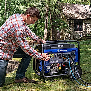 Westinghouse Outdoor Power Equipment 12500 Peak Watt Home Backup Portable Generator, Remote Electric Start with Auto Choke, Transfer Switch Ready 30A & 50A Outlets, Gas Powered, CARB Compliant