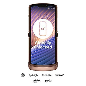 Razr 5G | Unlocked| Made for US by Motorola | 8/256GB | 48MP Camera | 2020 | Blush Gold