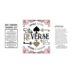 Spell Reversal Candle by Five Corners Co - 2x4 Double Action to Remove Curses and Evil Intention - Candle Magic for Spells, Conjure and Witchcraft - Black White Scented Pillar Candle