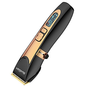 Hair Clippers for Men, Rechargeable Cordless Hair Clippers Beard Trimmer, Professional Electric Barber Home Hair Cutting Grooming Kit for Men Women Kids, LED Display