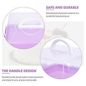 LIFKOME Portable Cake Carrier Handle Cake Container Holder Lid Cake Stand Transport Storage