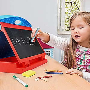 STEAM Life Tabletop Easel for Kids - Art Easel for Toddler - Kids Easel Chalkboard White Board for Kids - Dry Erase Easel for Kids - Portable Desktop Easel and Art Set for Toddlers and Kids 3 4 5 6 7