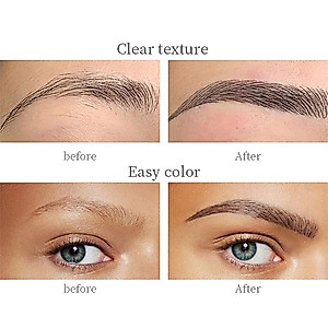 Eyret Liquid Eyebrow Pencil Natural Waterproof Eyebrow Pen Long-Lasting Eyebrow Microblading Pen Makeup Costume for Women and Girls