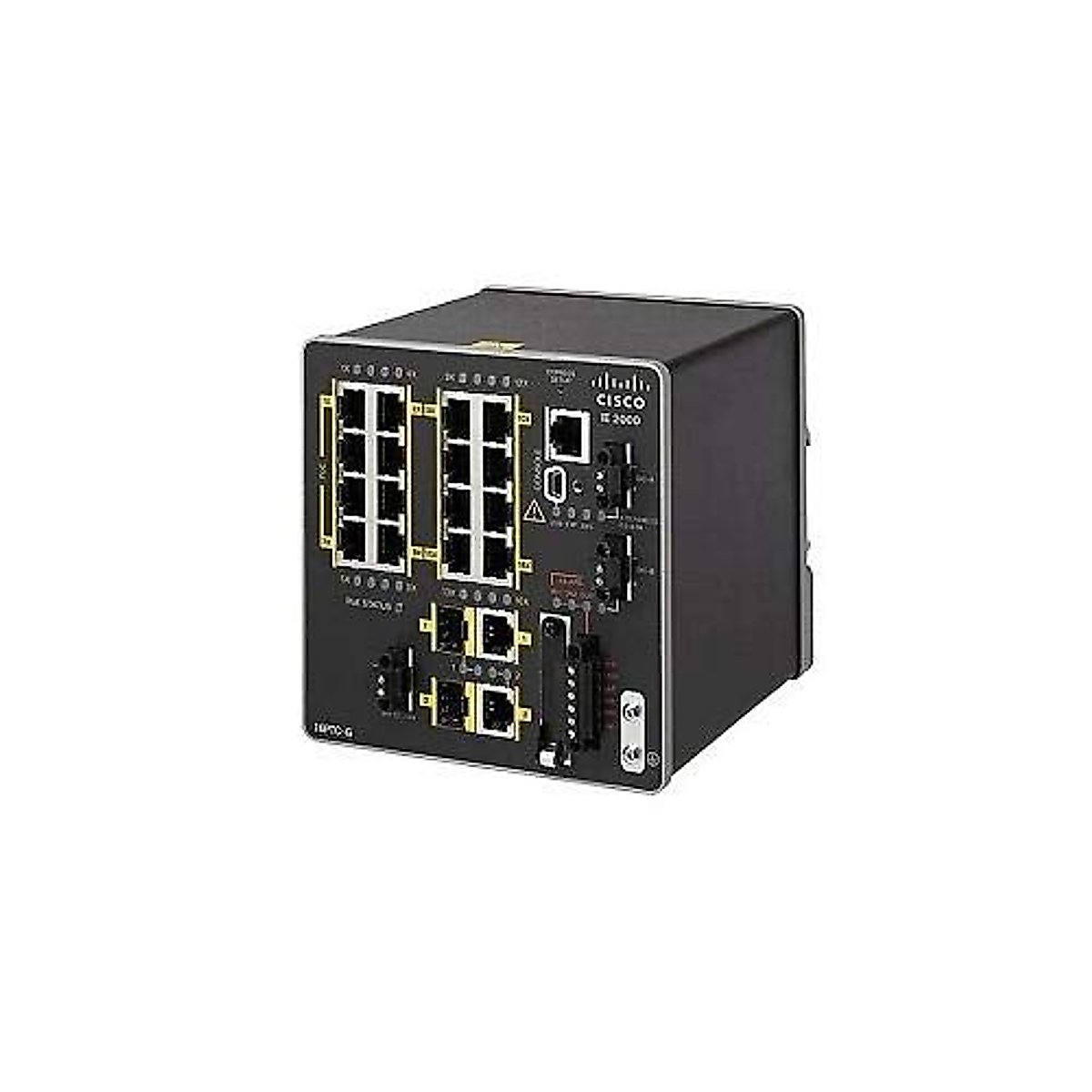 Cisco IE-2000-16PTC-G-E Network Switch Managed L2 Fast Ethernet (10/100) Power Over Ethernet (PoE) Black 16x 10/100Base-T Ethernet, 2X GE Combo, 4X Po