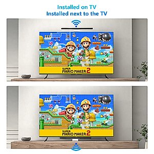 2 in 1 Wii AV Cables Composite Audio Video Cable + Wii Sensor Bar Wii Wired Infrared Ray Sensor Bar Compatible with Nintendo Wii and Wii U