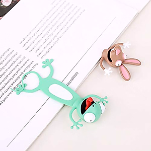 Cute Book Marks, Funny 3D Animal Bookmark Reading Gift Stationery Gift for Kids Student