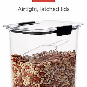 Rubbermaid Brilliance Pantry 20-Piece Set, Clear and Airtight Food and Pantry Storage Containers, 15