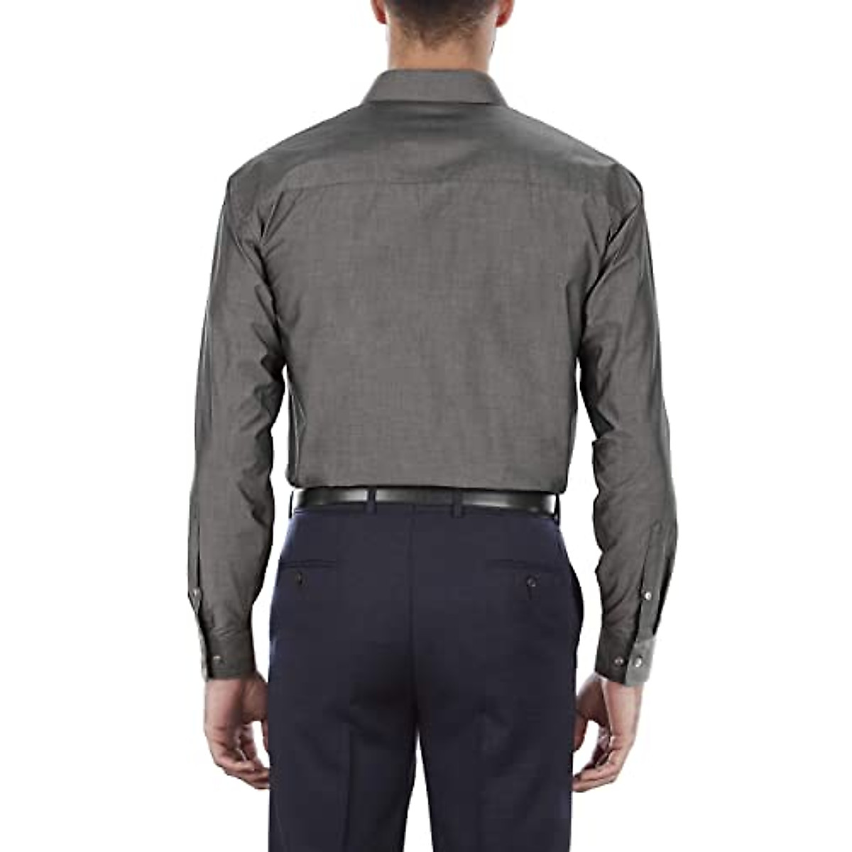 Unlisted by Kenneth Cole mens Slim Fit Solid Dress Shirt, Graphite, 15 -15.5 Neck 32 -33 Sleeve Medium US