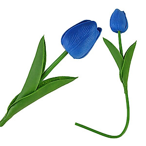 10PCS Artificial Flowers Bend Randomly PU Plastic Tulip Artificial Flowers Real Touch Silk Flower for Wedding Bridal Party Home Holidays Garden Birthday Office Décor DIY