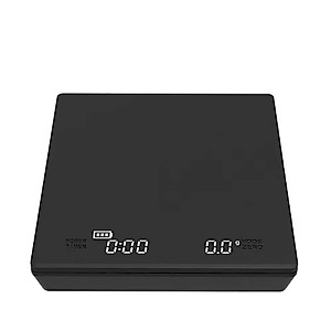 Digital Coffee Scale,Type-C Charging LED Touch Screen with Timer 3kg/0.3g high Precision, Digital Kitchen Scale Coffee Scale Measuring g/oz/ml Units
