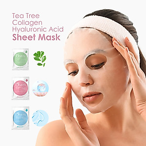 Spa Kit for Women-Korean Skincare Set Includes home spa essentials like a hair mask, hand and foot masks, eye mask, facial masks. Pamper yourself with 15 MIN PAMPER ME KIT by [NAISTURE]