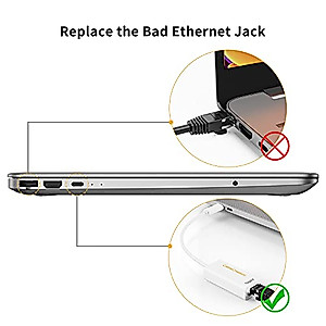 USB C to Ethernet Adapter,CableCreation USB Type-C (Thunderbolt 3) to RJ45 Gigabit Ethernet LAN Network Adapter Compatible with MacBook Pro,MacBook Air,M1/M2,iPad 2022,Galaxy S22 Ultra