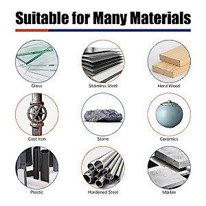 10Pcs Carbide Burr Bits Set Compatible with Dremel 1/8", Rotary Tool Bits with Double-Cut Design, Die Grinder Bits Accessories for Metal Aluminum Wood Stone Steel Plastic Carving Cutting Grinding