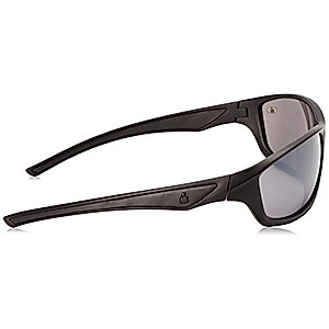 Ironman Men's Relentless Wrap Sunglasses, Matte Black, 63 mm