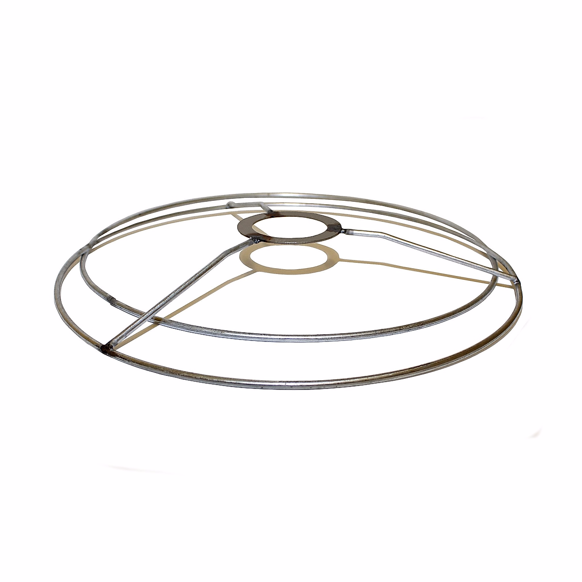 I Like That Lamp Wire Lamp Shade Rings with European Fitter (18” Diameter), Includes 2 Galvanized Steel Silver Drum Rings, Make DIY Table/Floor/Pendant Lamps, Compatible with most IKEA & Target Lamps