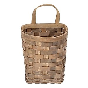 UPKOCH Wicker Woven Storage Basket Bins Decor Wall Hanging Baskets Onion Container with Handles Decorative Fruit Basket Organizer for Living Room Pantry Nursery