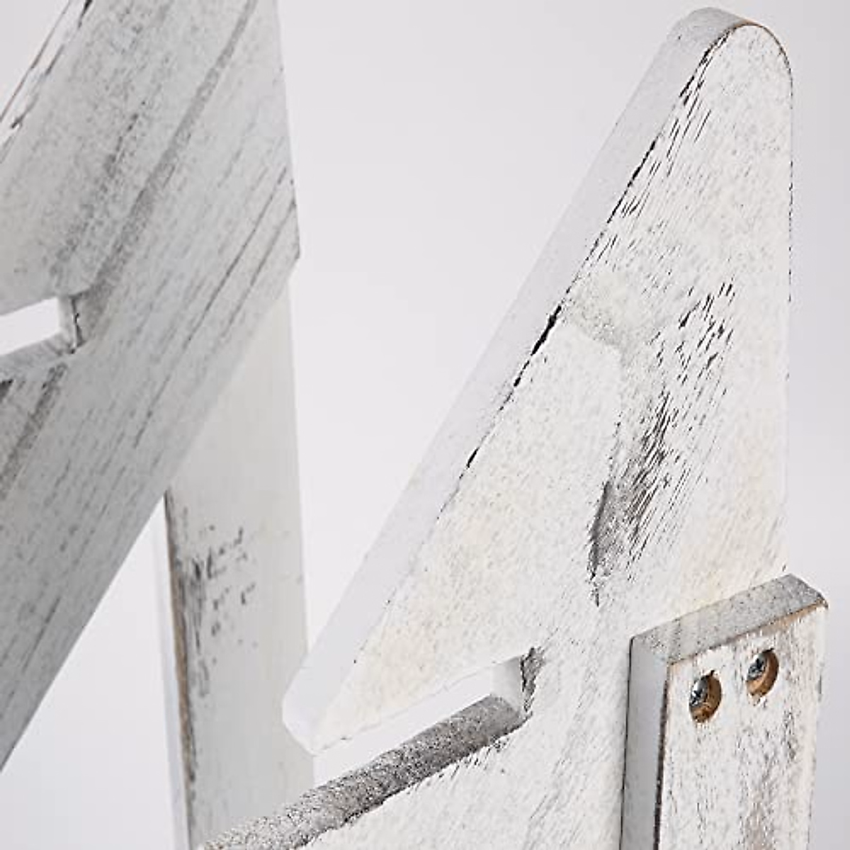 woodsky White 4-Tier Retail Display Tables Wooden Stand with Portable Shelves for Products Display Craft Show Rack for Tabletop, Countertop, Farmers Market, Tradeshows, Vendor Riser