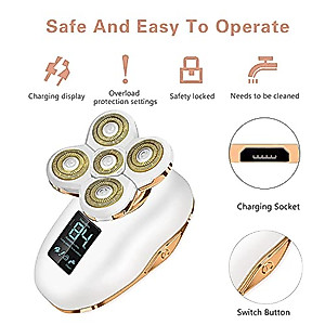 Electric Shaver for Women, Legs Women's Hair Remover, Best Womens Razor for Body Face, Bikini, Nose Hair Trimmer, Personal Hair Removal for Ladies Gift