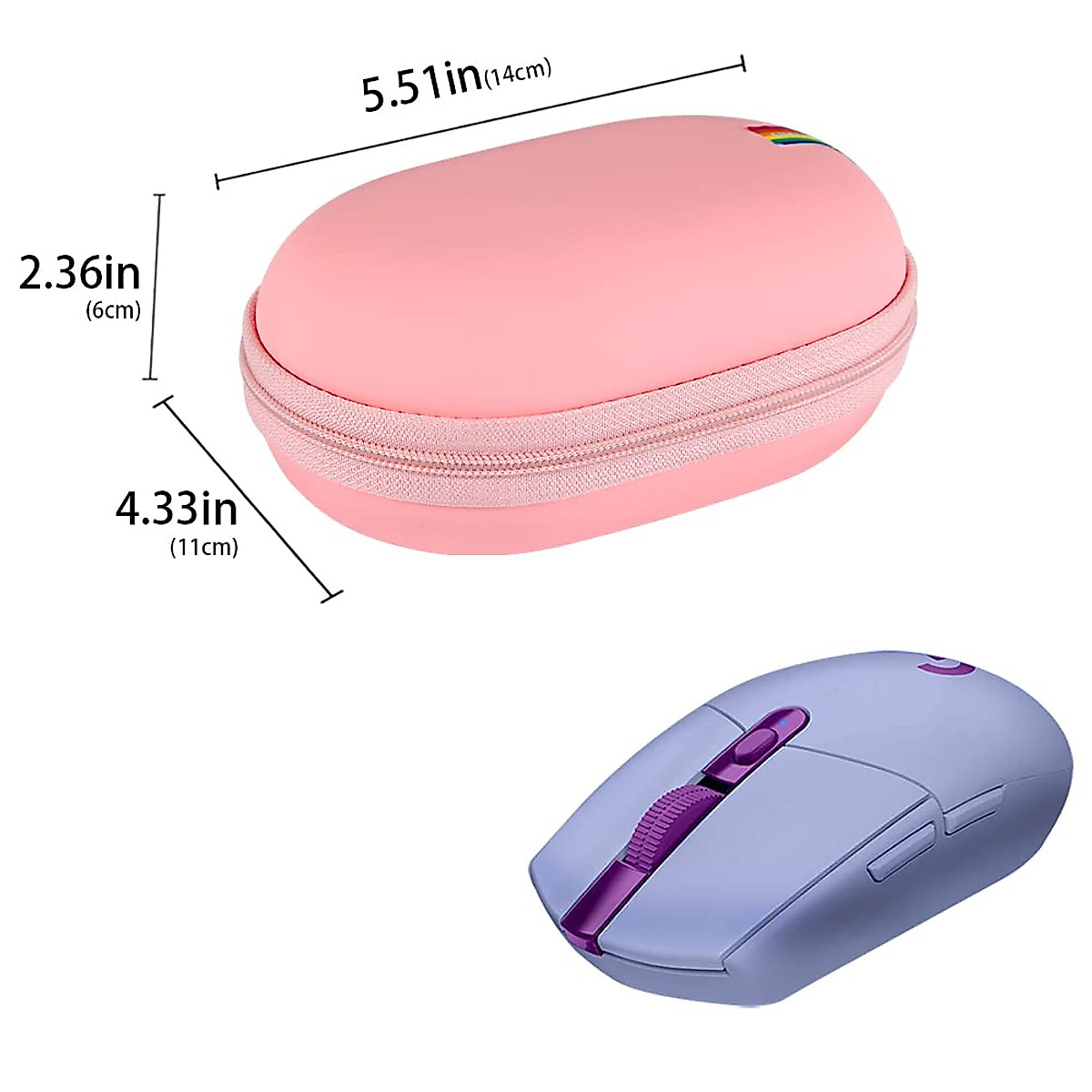 Leayjeen Wireless Gaming Mouse Case Compatible with Logitech G/OKIMO/Razer/UHURU Mobile Superlight Wireless Bluetooth Computer Gaming Mouse(Case Only)