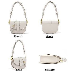 YXBQueen Black Bags for Women Purses and Handbags PU Leather Crossover Bag Over the Shoulder Bags, Black Saddle Bags