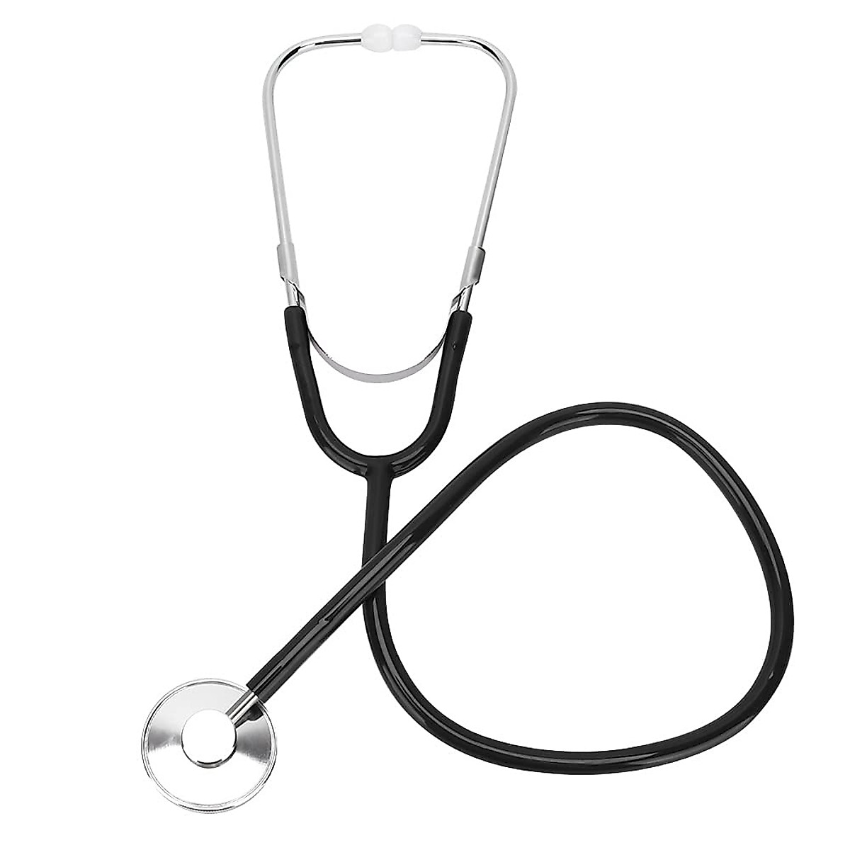 Single Head Stethoscope, Lightweight Aluminium Alloy Heart Lung Detection Echoscope for Doctors/Nurses/Nursing Students, for Medical/Home(Black)