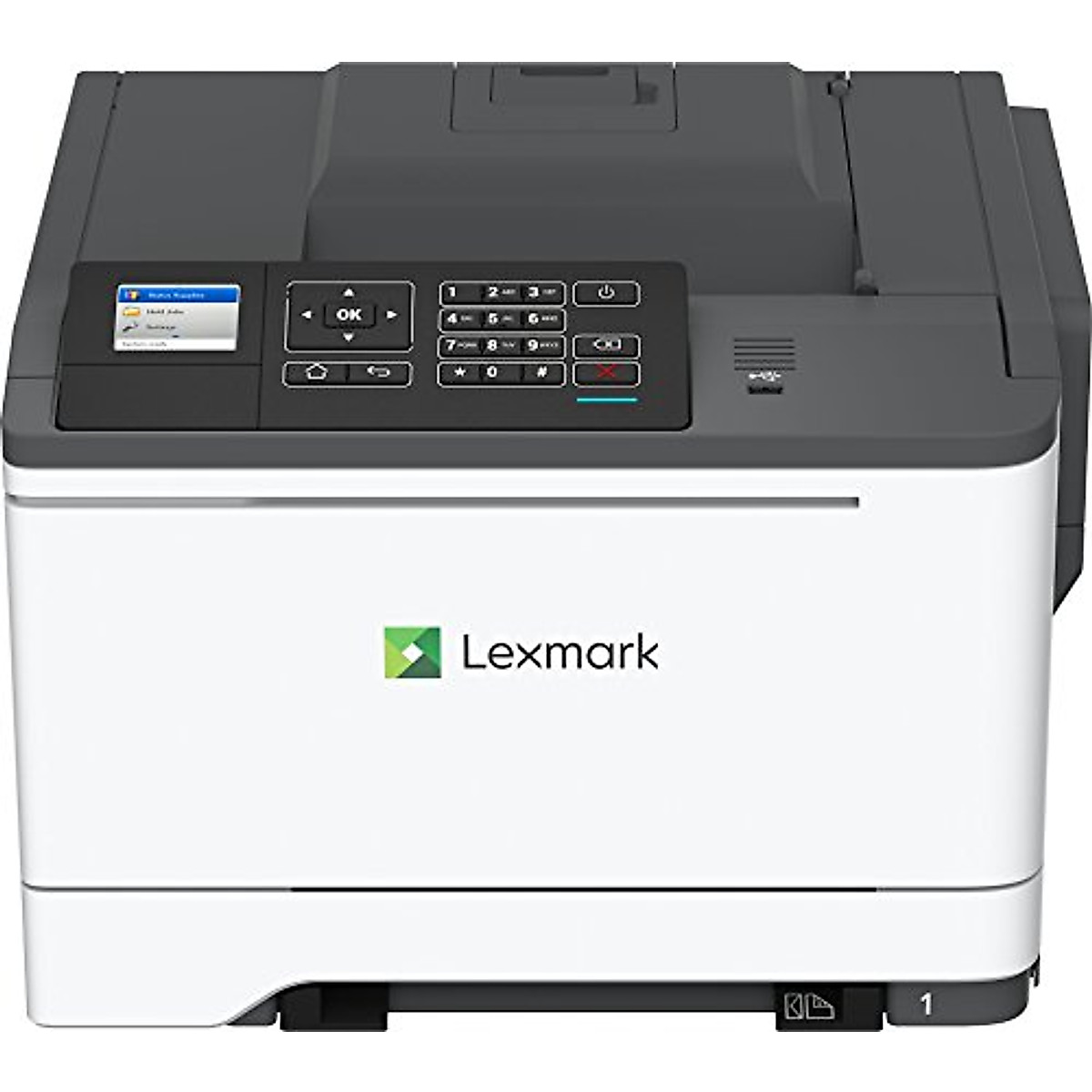 Lexmark Color Single-Function Laser Printer, C2425dw, Duplex Printing, Wireless, with AirPrint (42CC130), Grey