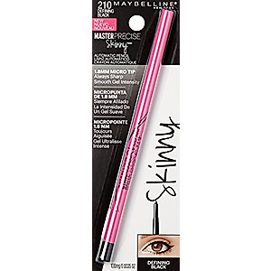 Maybelline Master Precise Skinny Gel Eyeliner Pencil, Defining Black, 1 Count