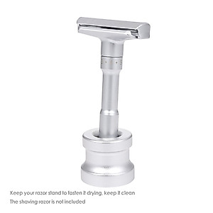 Men's Shaving Razor Stand Holder Aluminum Alloy Safety Razor Base Stand Good Thanksgiving/Christmas Gift