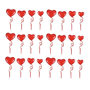 24pcs Valentines Day Cupcake Toppers Valentines Day Cake Picks Happy Valentines Day Cake Decor Valentines Day Party Favors Bridal Shower Cake Decors Heart-shaped Insert Card Bride